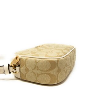 COACH Women's Mini Jamie Camera Bag (Signature Canvas - Light Khaki - Chalk)