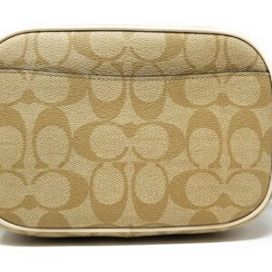 COACH Women's Mini Jamie Camera Bag (Signature Canvas - Light Khaki - Chalk)