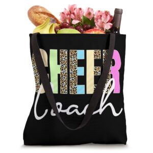 Cheer Coach Leopard Cheerleading Cute Cheer Coach Tote Bag