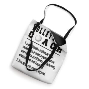 Volleyball Coach Definition Volleyball Coaching Tote Bag