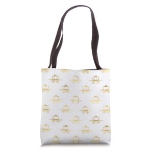 golden coaches cinderella princess royal magic fairytale tote bag