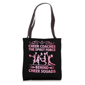 cheerleading coach cheer coach cheerleader cheer training tote bag