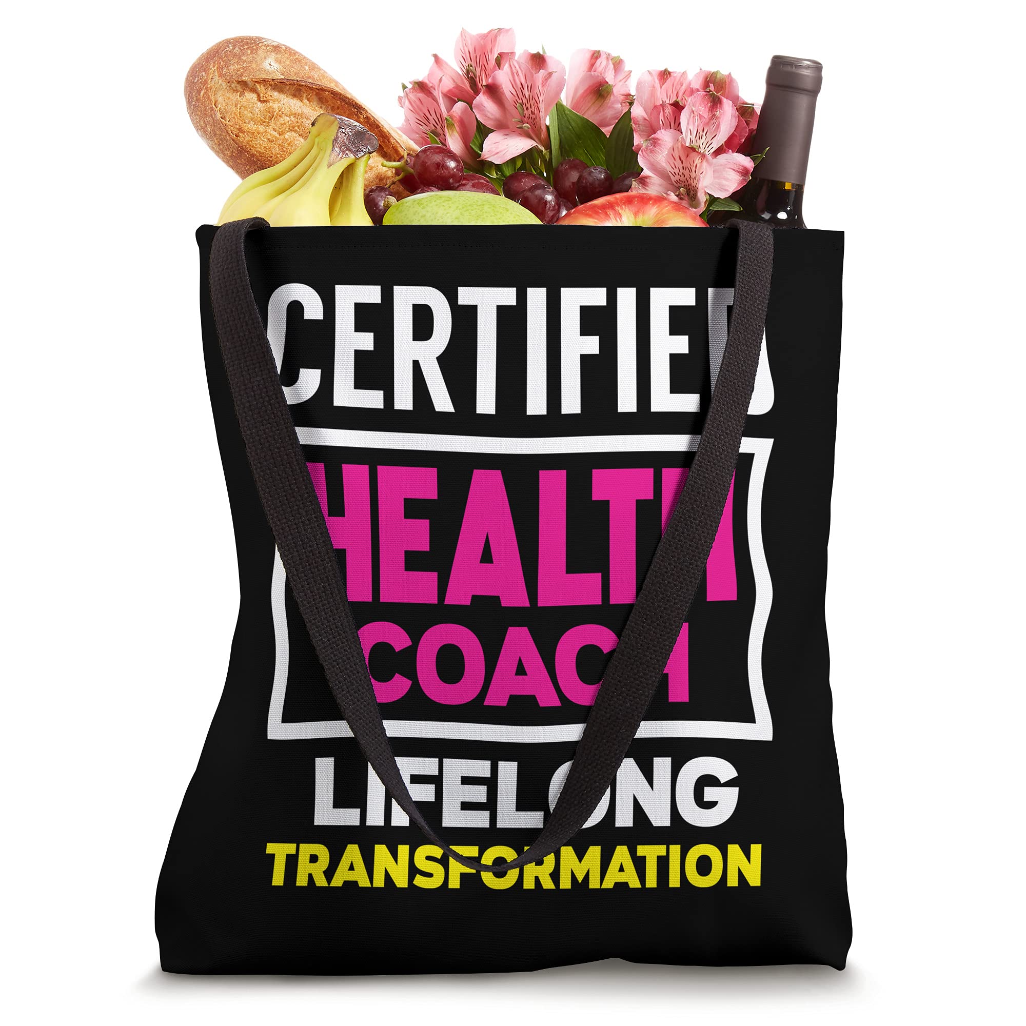 Certified Health Coach - Funny Lifestyle Tote Bag