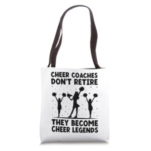 cheerleading coach cheer coach cheerleader cheer training tote bag