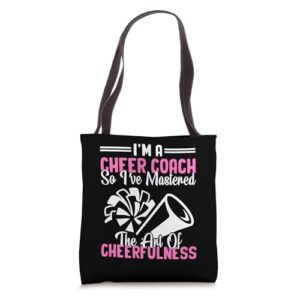 cheerleading coach cheer coach cheerleader cheer training tote bag