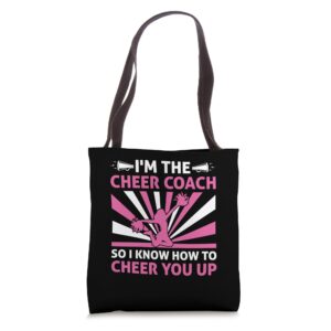 cheerleading coach cheer coach cheerleader cheer training tote bag