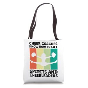 cheerleading coach cheer coach cheerleader cheer training tote bag