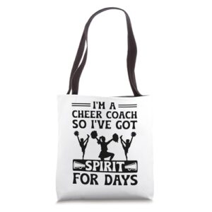 cheerleading coach cheer coach cheerleader cheer training tote bag