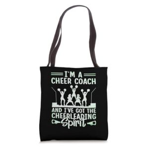 cheerleading coach cheer coach cheerleader cheer training tote bag