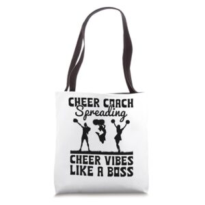 cheerleading coach cheer coach cheerleader cheer training tote bag