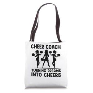 cheerleading coach cheer coach cheerleader cheer training tote bag