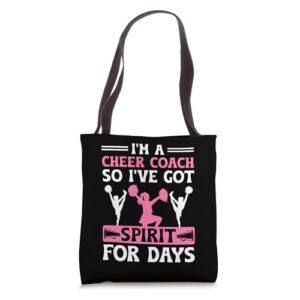 cheerleading coach cheer coach cheerleader cheer training tote bag