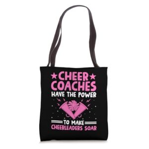 cheerleading coach cheer coach cheerleader cheer training tote bag