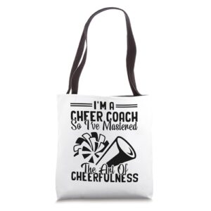 cheerleading coach cheer coach cheerleader cheer training tote bag