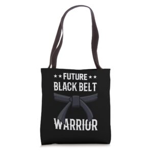 future black belt warrior training belts martial arts mma tote bag