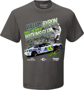 william byron #24 nascar 2023 watkins glen winner 8.20.2023 win t-shirt (xx-large) charcoal