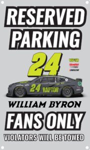 r and r imports nascar #24 william byron no parking metal sign new for 2022