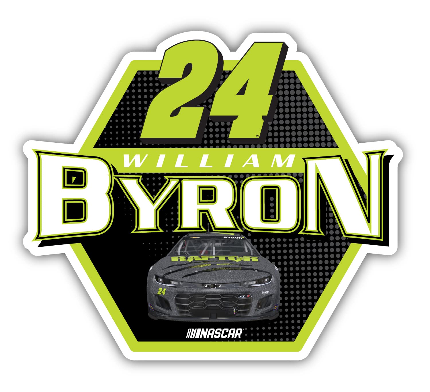 Nascar #24 William Byron 4-Inch Vinyl Decal Sticker