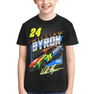 william byron 24 shirt for teen girl & boy printing short sleeve tee athletic classic shirt crewneck t-shirt