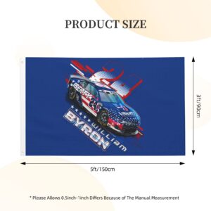 William Byron 24 3x5 Ft Flag Double-Sided Printing Banner Indoor Outdoor Decorative Flags Metal Grommets Durable