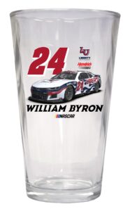 r and r imports william byron liberty university #24 officially licensed nascar pint glass new for 2022