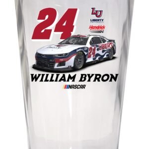 R and R Imports William Byron Liberty University #24 Officially Licensed NASCAR Pint Glass New for 2022