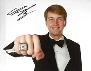 autographed 2017 william byron #9 liberty university racing xfinity series championship ring (award ceremony) jr motorsports signed picture 9x11 inch nascar glossy photo with coa