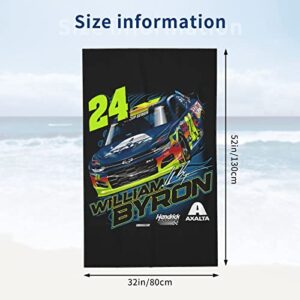 ASFRSH William Byron 24 Large Bath Towel Absorbent Quick Dry Beach Shawl Towels Blanket Pool Swim Bathroom Home Unisex 52x32 in