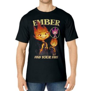 Disney Pixar Elemental Find Your Fire Ember Portrait T-Shirt