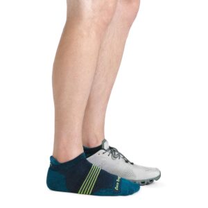 Darn Tough Men's Element No Show Lightweight with Cushion Sock (Style 1116) - White, Medium