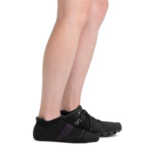 Darn Tough Women's Element No Show Tab Lightweight Sock (Style 1112) - Black, Medium