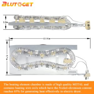 3387747 W11344457 Dryer Heating Element by Blutoget - Fit for Whirlpool Amana Ken-more Kitchen-Aid Dryer - Replaces PS11741416 WP3387747 W11045584 AP6008281 AP2947033 PS344597 MEDC700VW0 GEW9200lW1