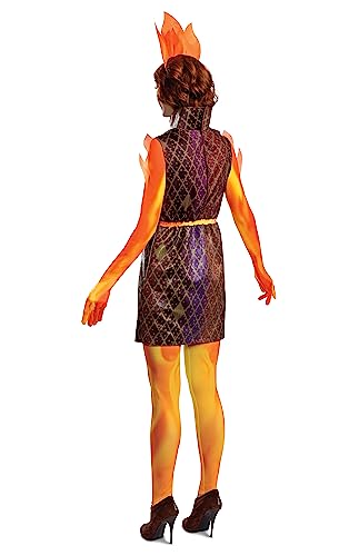 Ember Costume, Official Disney Pixar Elemental Costume for Adults, Size Large (12-14)