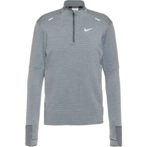 nike therma-fit repel element men's 1/4-zip running top (as1, alpha, l, regular, regular, smoke grey/grey fog/heather)