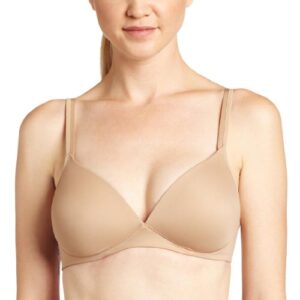 warner's womens elements of bliss support and comfort wireless lift t-shirt 1298 t shirt bra, toasted almond, 36b us