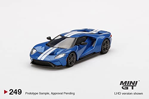 Mini GT 1:64 Ford GT (Liquid Blue) #249 - MIJO Exclusive USA Limited