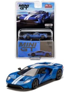 mini gt 1:64 ford gt (liquid blue) #249 - mijo exclusive usa limited