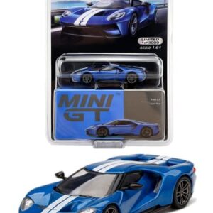 Mini GT 1:64 Ford GT (Liquid Blue) #249 - MIJO Exclusive USA Limited