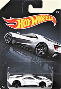 2020 hw wal-mart exclusive white '17 ford gt exotics mix series 2/6 die cast car