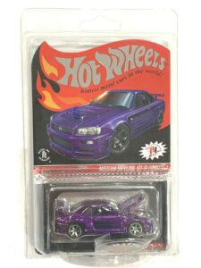 diecast hotwheels 2020 rlc exclusive skyline gt-r (bnr34) purple