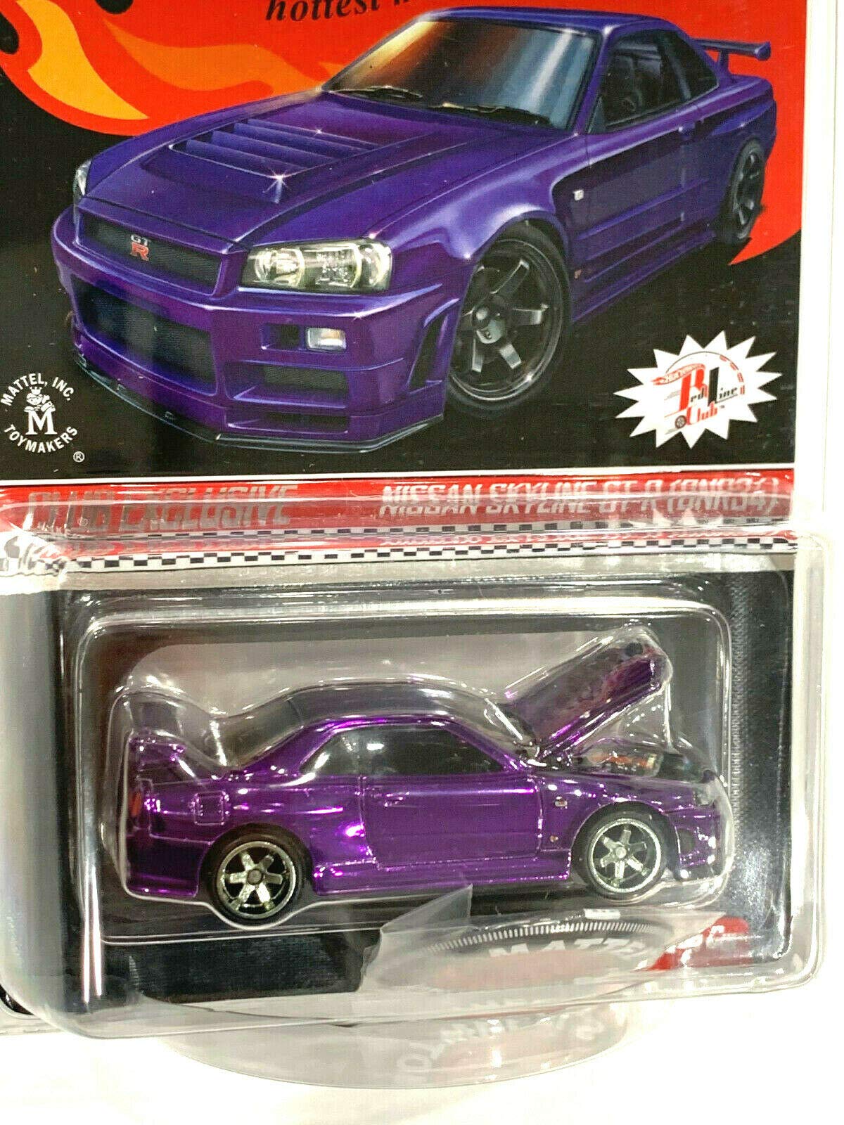 DieCast Hotwheels 2020 RLC Exclusive Skyline GT-R (BNR34) Purple