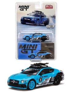 mini gt 1:64 bentley continental gt (blue) 2020 gp ice race #247