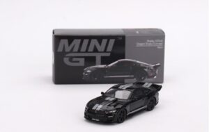 true scale miniatures model car compatible with shelby gt500 dragon snake concept black 1/64 diecast model car mgt00575