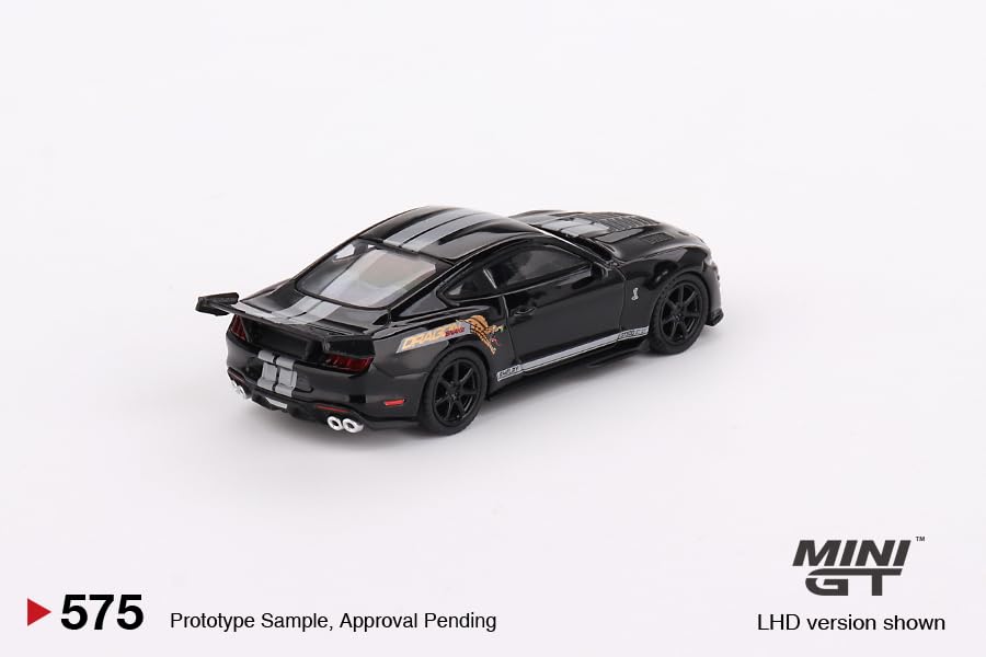 True Scale Miniatures Model Car Compatible with Shelby GT500 Dragon Snake Concept Black 1/64 Diecast Model Car MGT00575