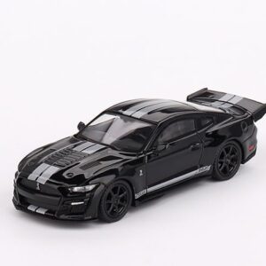 True Scale Miniatures Model Car Compatible with Shelby GT500 Dragon Snake Concept Black 1/64 Diecast Model Car MGT00575