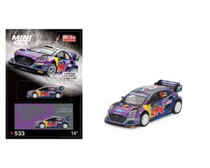 true scale miniatures model car compatible with ford puma rally1#19 m-sport ford wrt 2022 rally montecarlo winner limited edition 1/64 diecast model car mgt00533