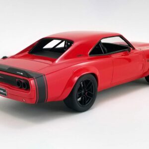 1968 Dodge Super Charger Concept Red with Black Tail Stripe USA Exclusive Series 1/18 Model Car by GT Spirit for Acme US036