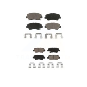 front rear ceramic brake pads kit for hyundai elantra kia accent forte rio veloster gt forte5 coupe koup kcx-100062