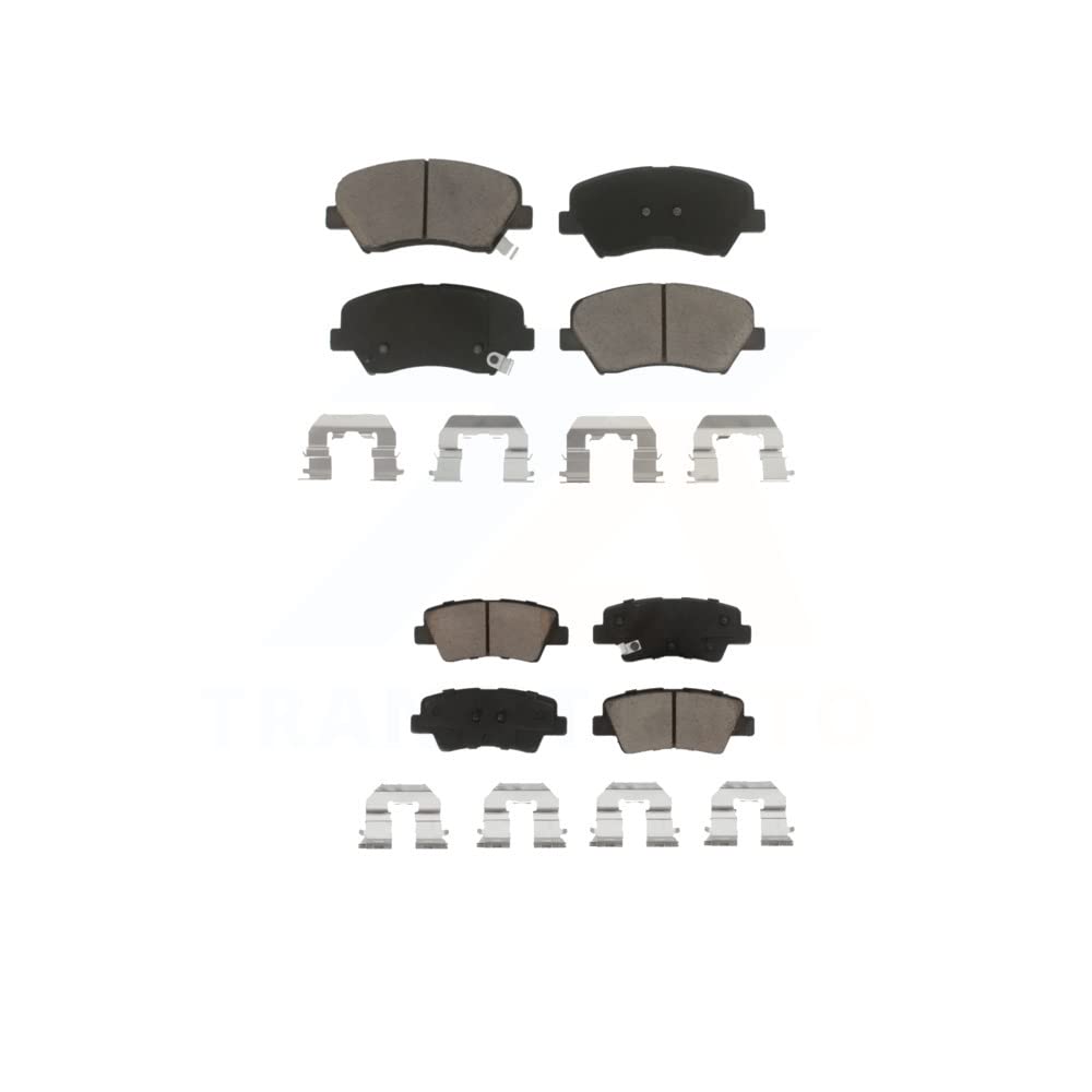 Front Rear Ceramic Brake Pads Kit For Hyundai Elantra Kia Accent Forte Rio Veloster GT Forte5 Coupe Koup KCX-100062