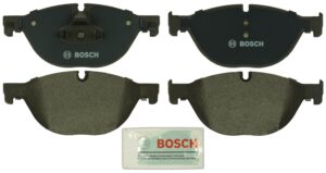 bosch bp1409 quietcast premium semi-metallic disc brake pad set - compatible with select bentley; bmw (i, gt, ld, li, xdrive), 528, 535, 550, 650, 740, 750, activehybrid; rolls-royce + more; front